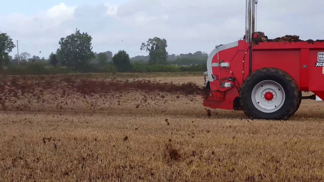 Hi-Spec - Xcel 1250 - Rear Discharge Spreader - YouTube