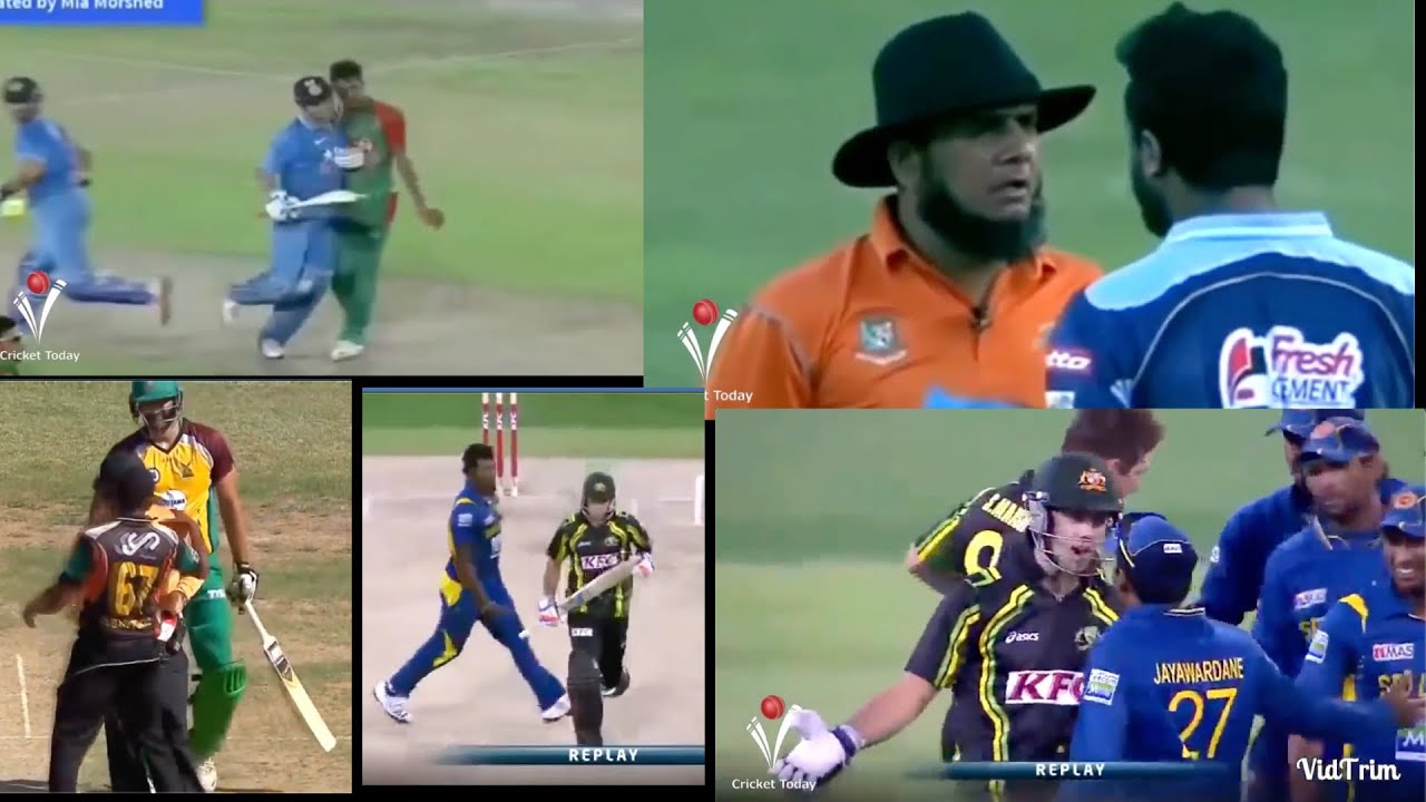 Top 10 Cricket Fights in History of World Cricket. - YouTube