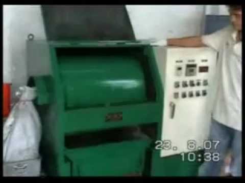Rubber deflashing machine - YouTube