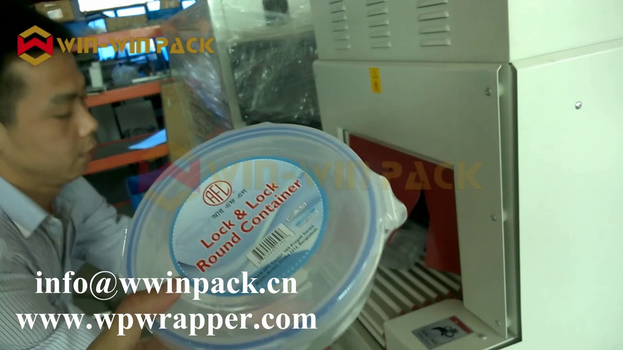 WIN-WIN PACK Shrink wrap machine for packing plastic bowl/China shrink ...
