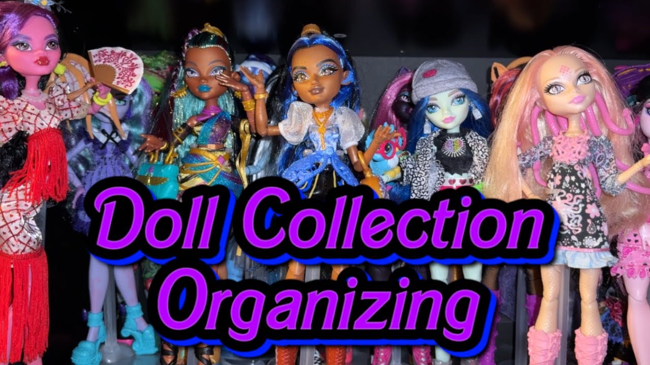 These Are TOO CUTE! Reorganizing My Monster High Doll Shelf Display ...
