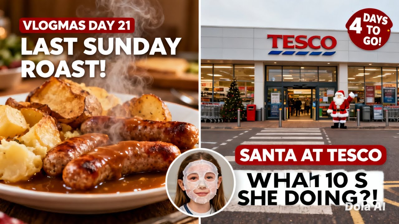 VLOGMAS DAY 21: LAZY SUNDAY! 💤 Last Mini Roast & Santa Spotted At Tesco ...