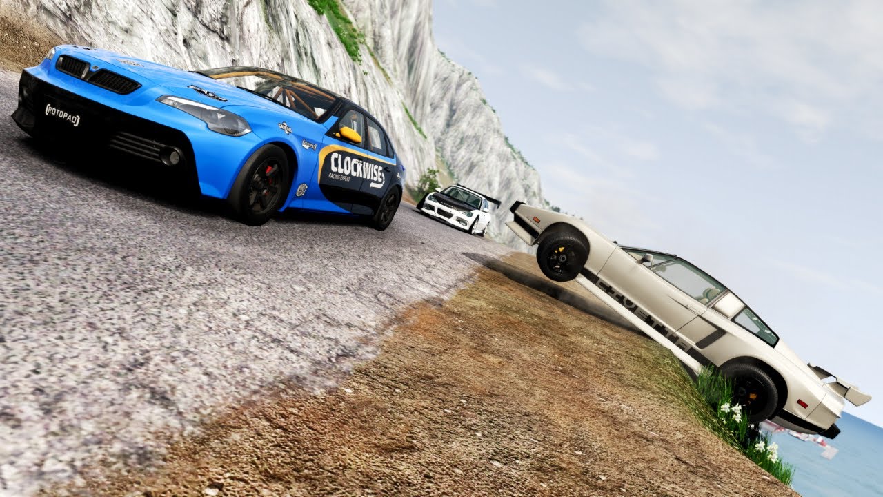 Deadly Cliff Racing #2 - BeamNG Drive - Apex Crasher - YouTube