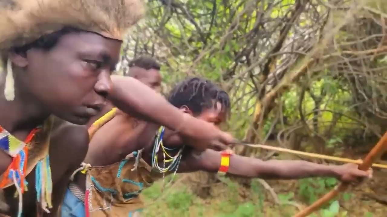 Unbelievable! Hadzabe Tribe Hunting Antelopes - Ancient Methods of Cook ...