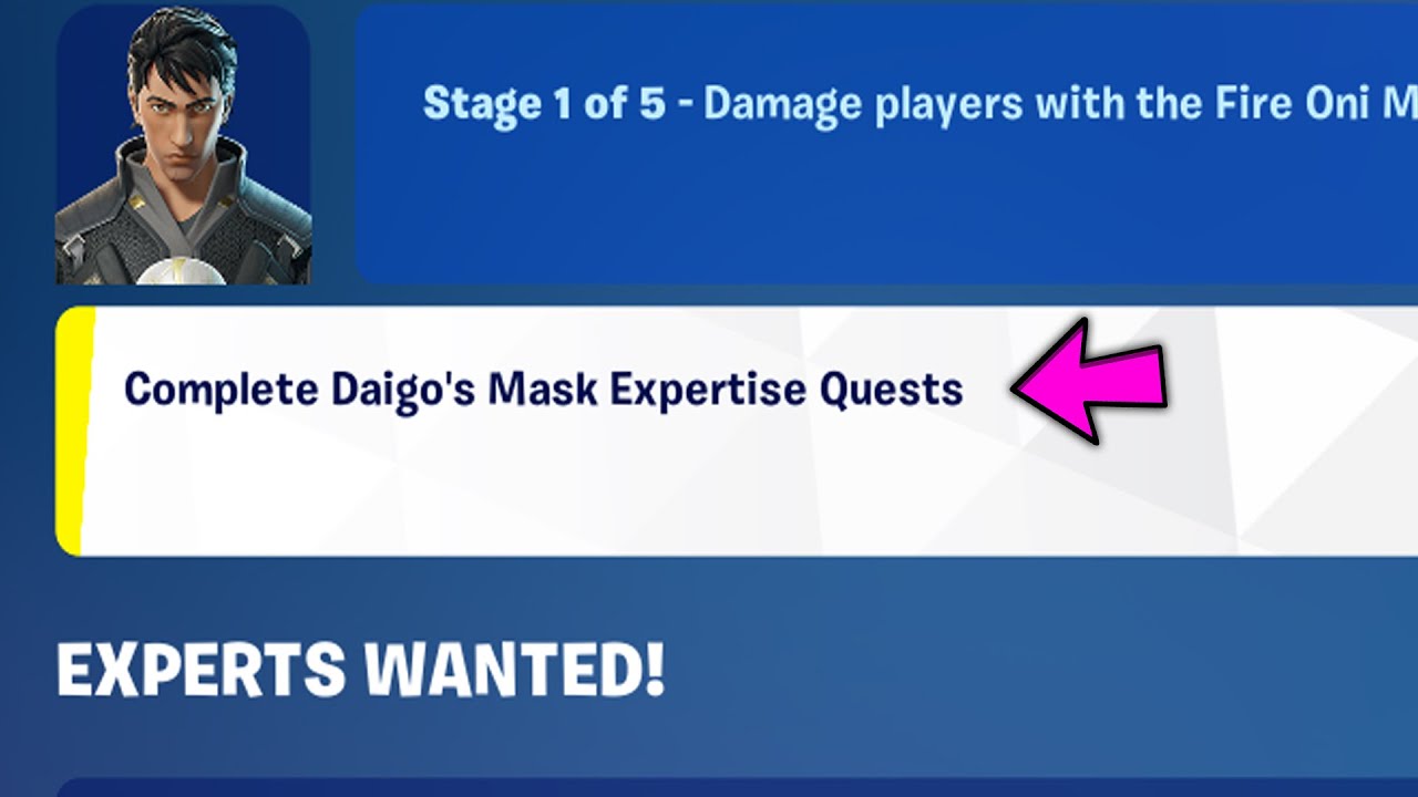 Complete Daigo's Mask Expertise Quests - YouTube