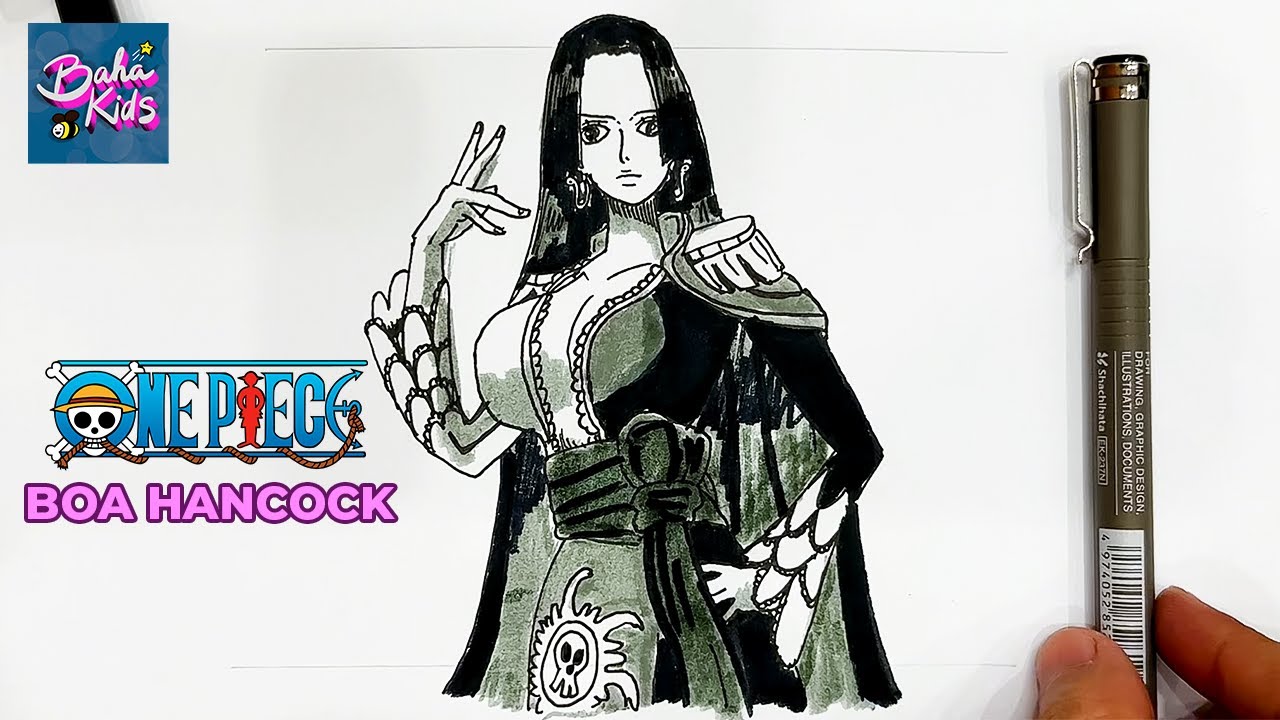 Vẽ Boa Hancock đơn giản - How to draw Boa Hancock - One Piece ...