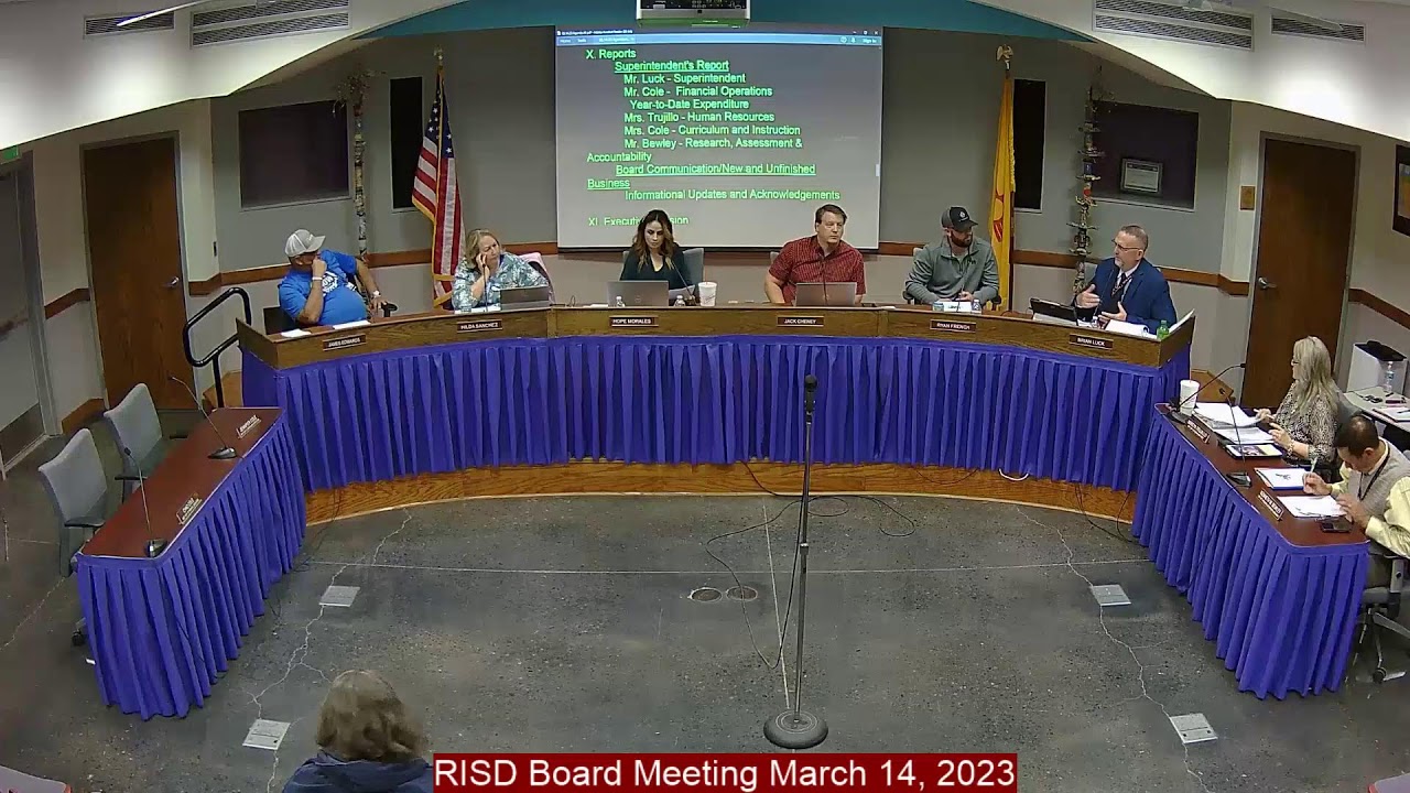 RISD Board Meeting March 14, 2023 - YouTube