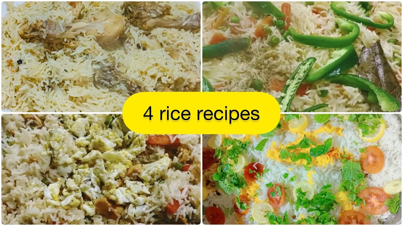 4 rice recipes by Hafsa Raja | Pakistani food - YouTube