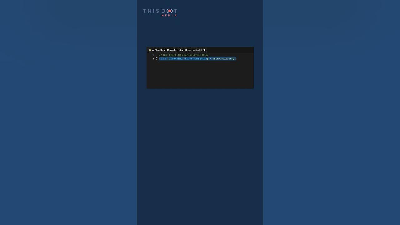 How to Use React 18's useTransition Hook - YouTube