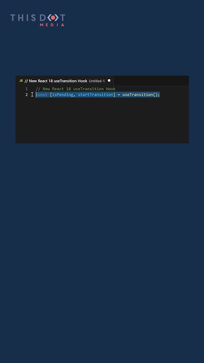 How to Use React 18's useTransition Hook - YouTube