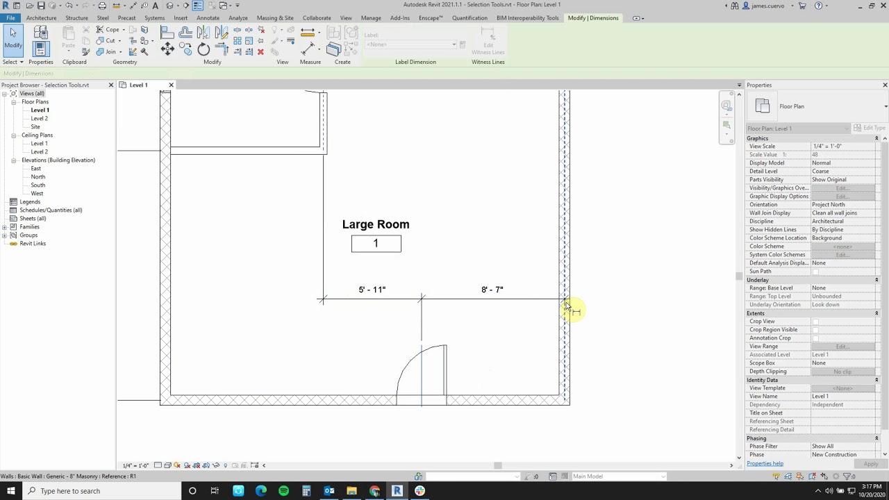 Temporary Dimensions In Revit YouTube Temporary Dimensions In Revit YouTube