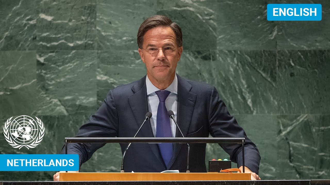 🇳🇱 Netherlands - Prime Minister Addresses United Nations General Debate ...
