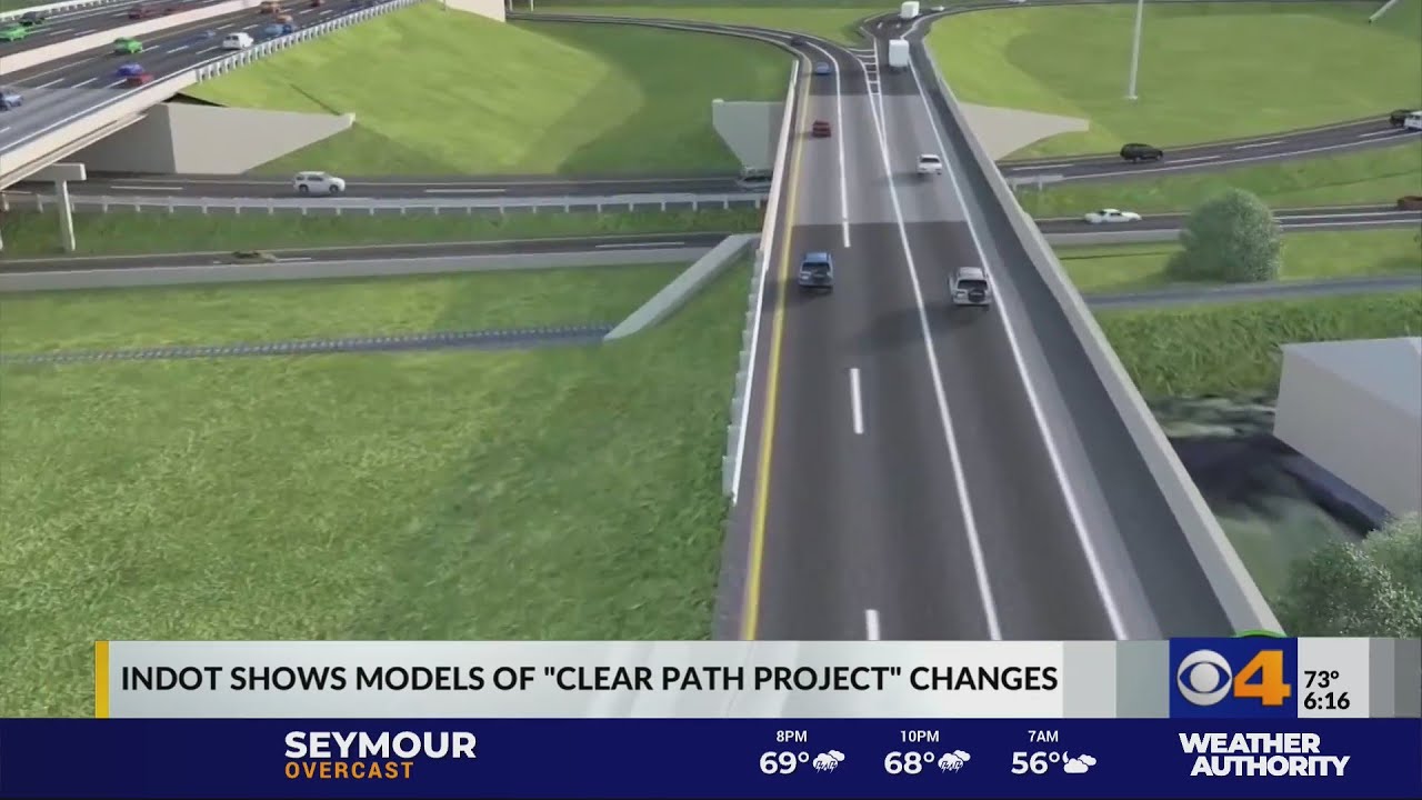 INDOT shows models of 'clear path project' changes - YouTube