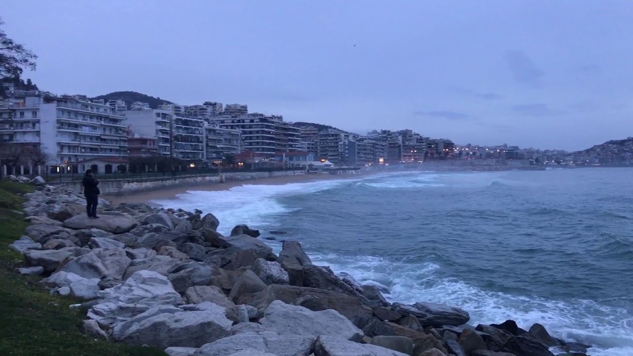 Kavala, Rapsani Beach, Sea, Yunanistan, Greece, 02/2018 - YouTube