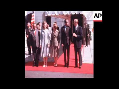 SYND 5 6 76 KING CARLOS VISITS WHITE HOUSE
