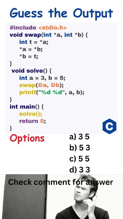 c Interview Question || #cprogramming #c++ #interview #shorts - YouTube