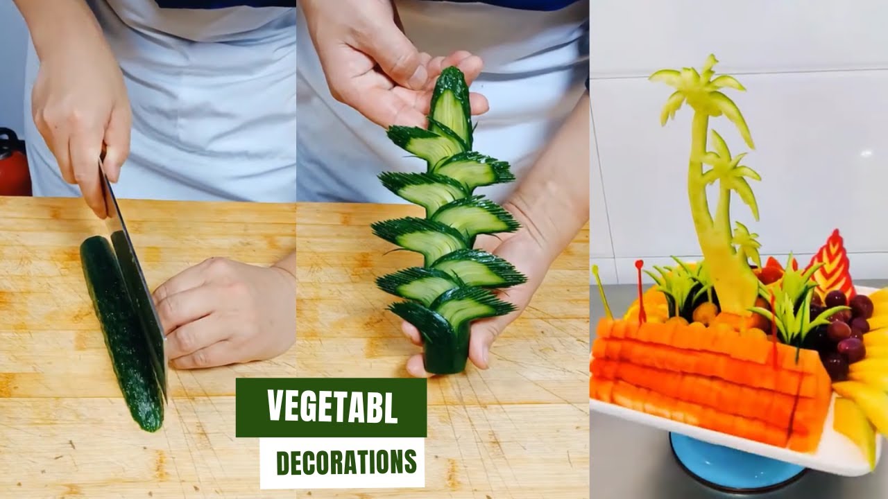Instructions for trimming decorative vegetables at home - YouTube