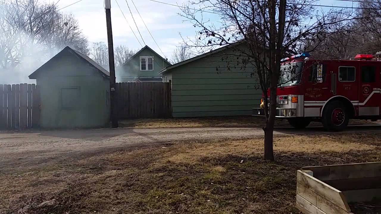Pre arrival grass fire with structure involvement - YouTube