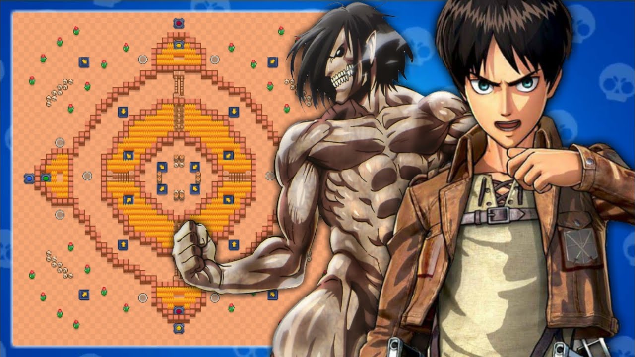 Mapa de la Isla Paradis en Brawl Stars | Attack on Titan × Brawl Stars ...