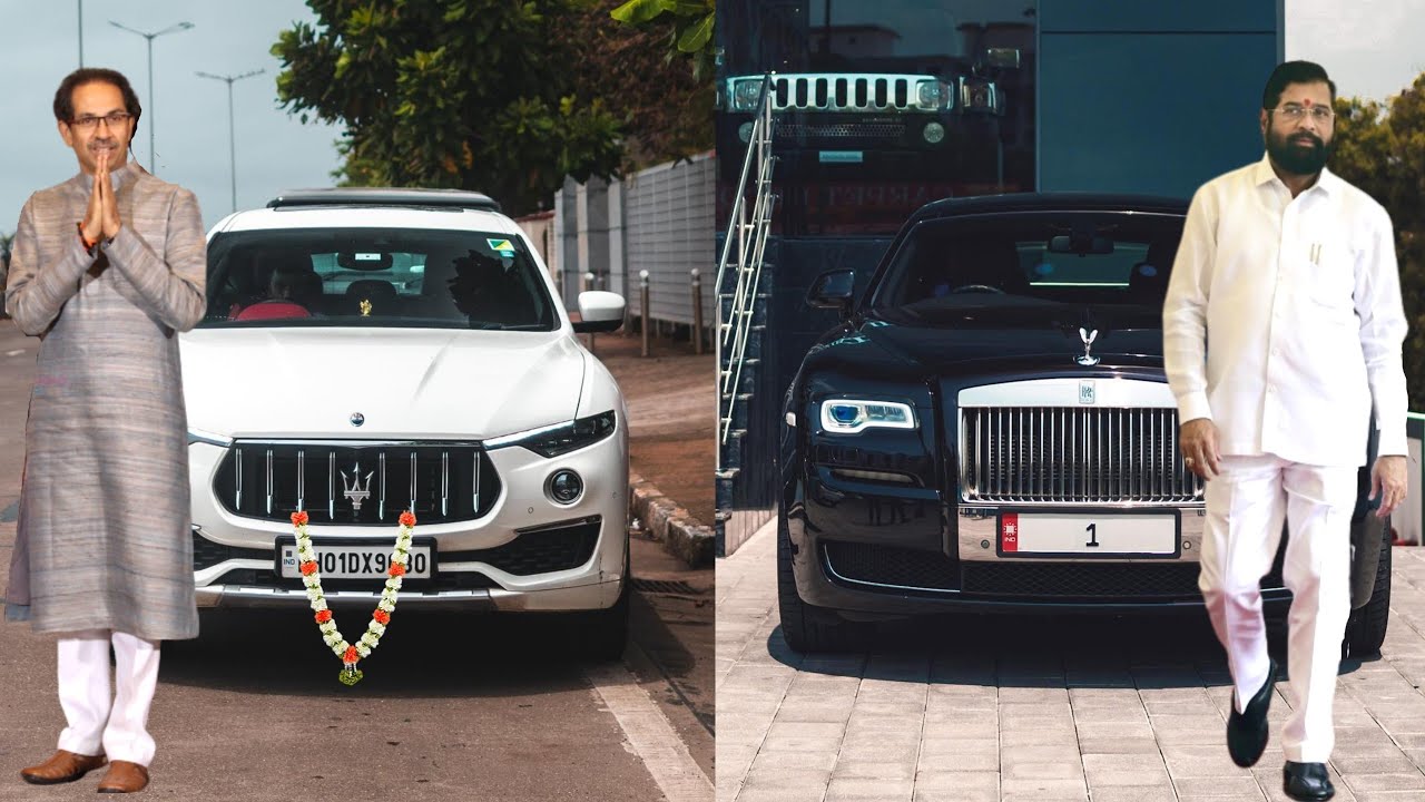 CM Eknath Shinde cars Vs Uddhav Thackeray Cars - YouTube