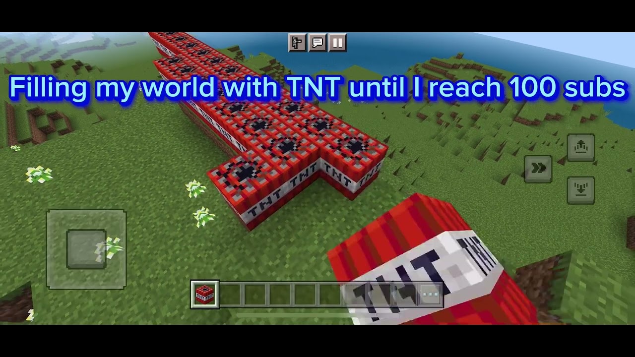 Filling my world with TNT until I reach 100 subs! - YouTube