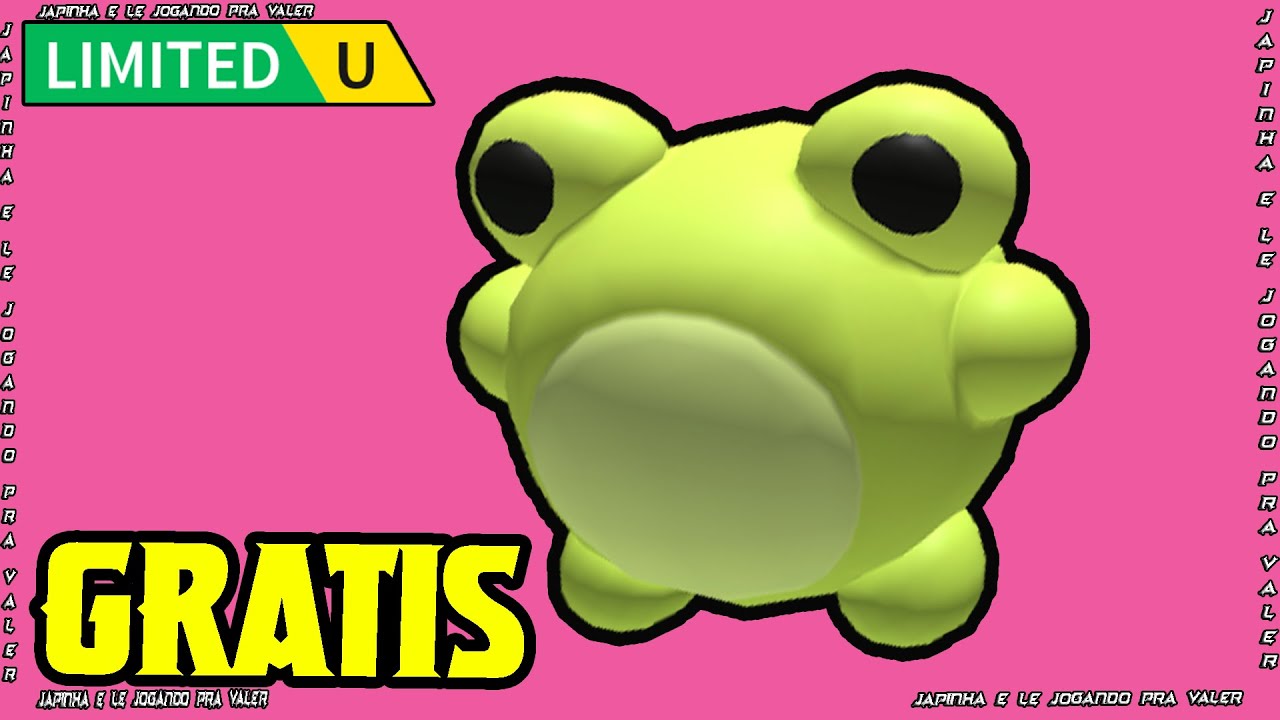 Froggy Plush (possível de segurar) Limited UGC GRÁTIS NO ROBLOX FREE ...