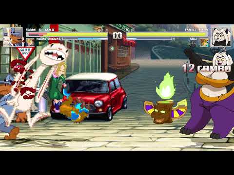 (M.U.G.E.N Request) Sam & Max & Kaguya Shinomiya vs Pastilla Skunk & Sally Acorn