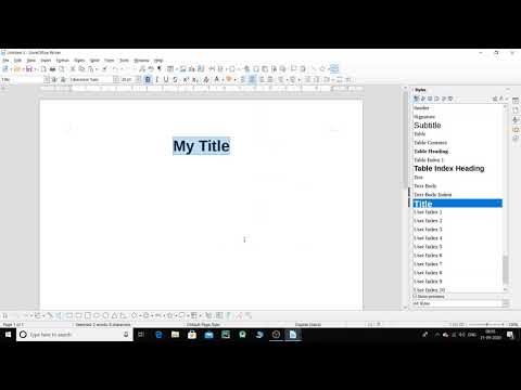 Templates in OpenOffice Writer - YouTube