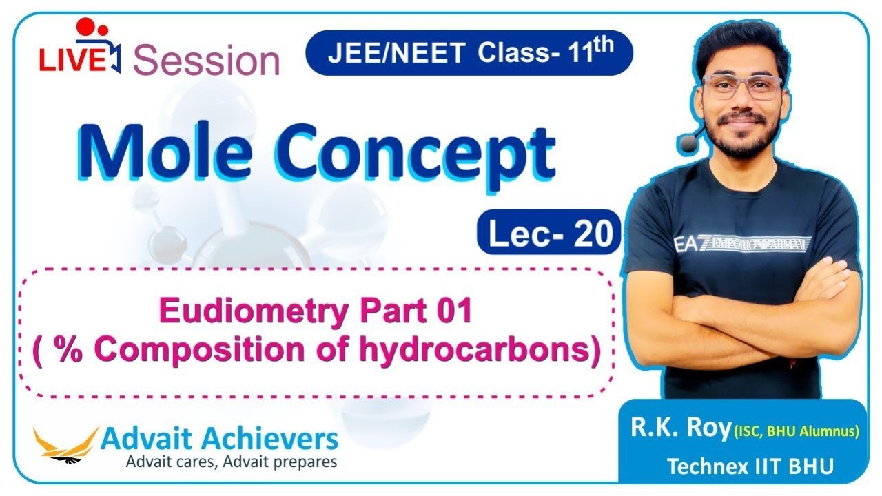Eudiometry Part 01 | Gas Analysis | Mole Concept 𝐋-20 | 𝐉𝐄𝐄 & 𝐍𝐄𝐄𝐓| 𝐑𝐊 ...