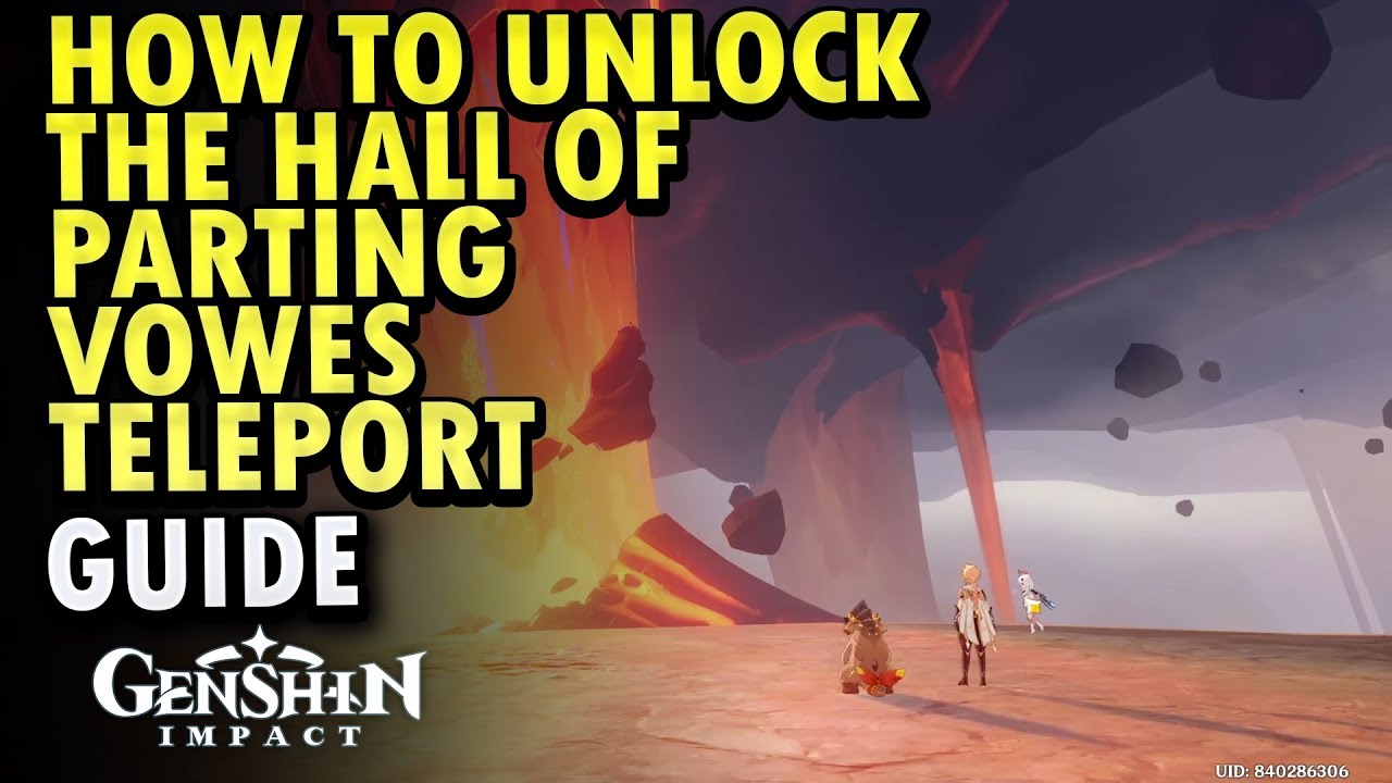 How to Unlock the Hall of Parting Vowes Teleport Genshin Impact - YouTube