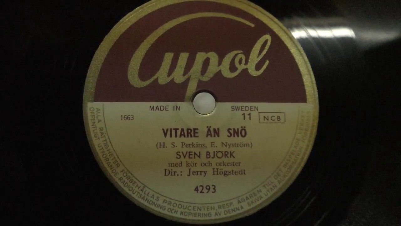 Sven Bjork: Vitare an sno. - YouTube