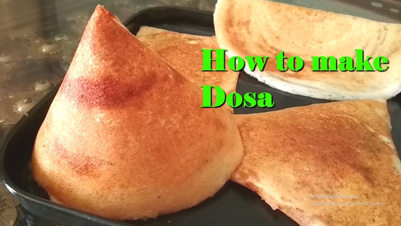 How to make Dosa from batter to folding styles! |4 dosa folding styles ...