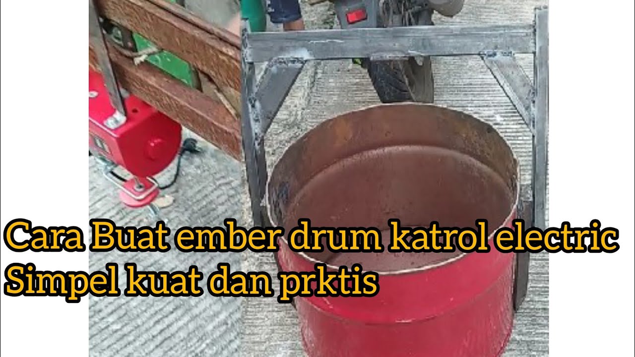 #tutorial #cara membuat ember drum buat ngecor katrol elektrik - YouTube