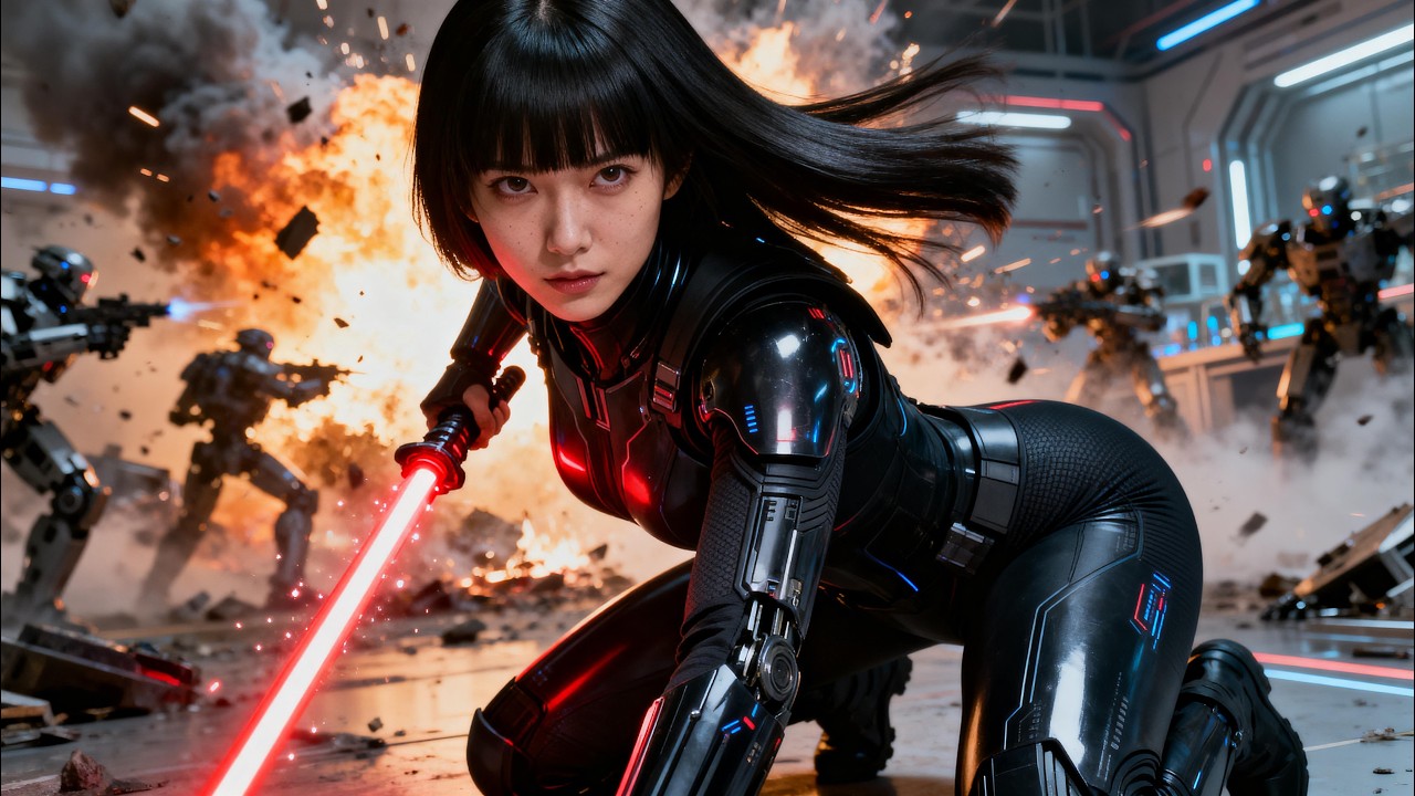 Epic action film: Cyborg warrior travels back, battles cyber assassins ...