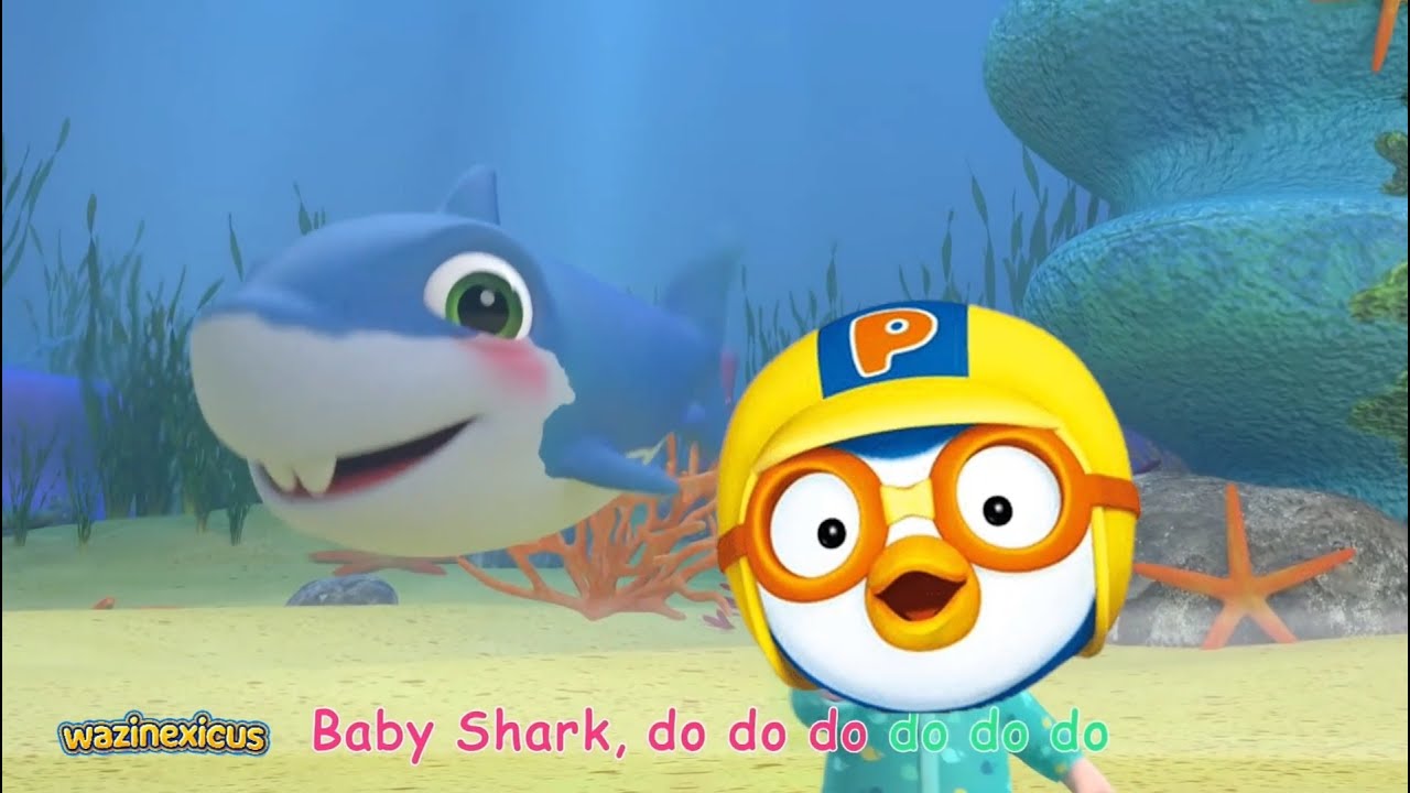 Baby Shark Song Parody feat. Pororo and Friends (multiple effects ...