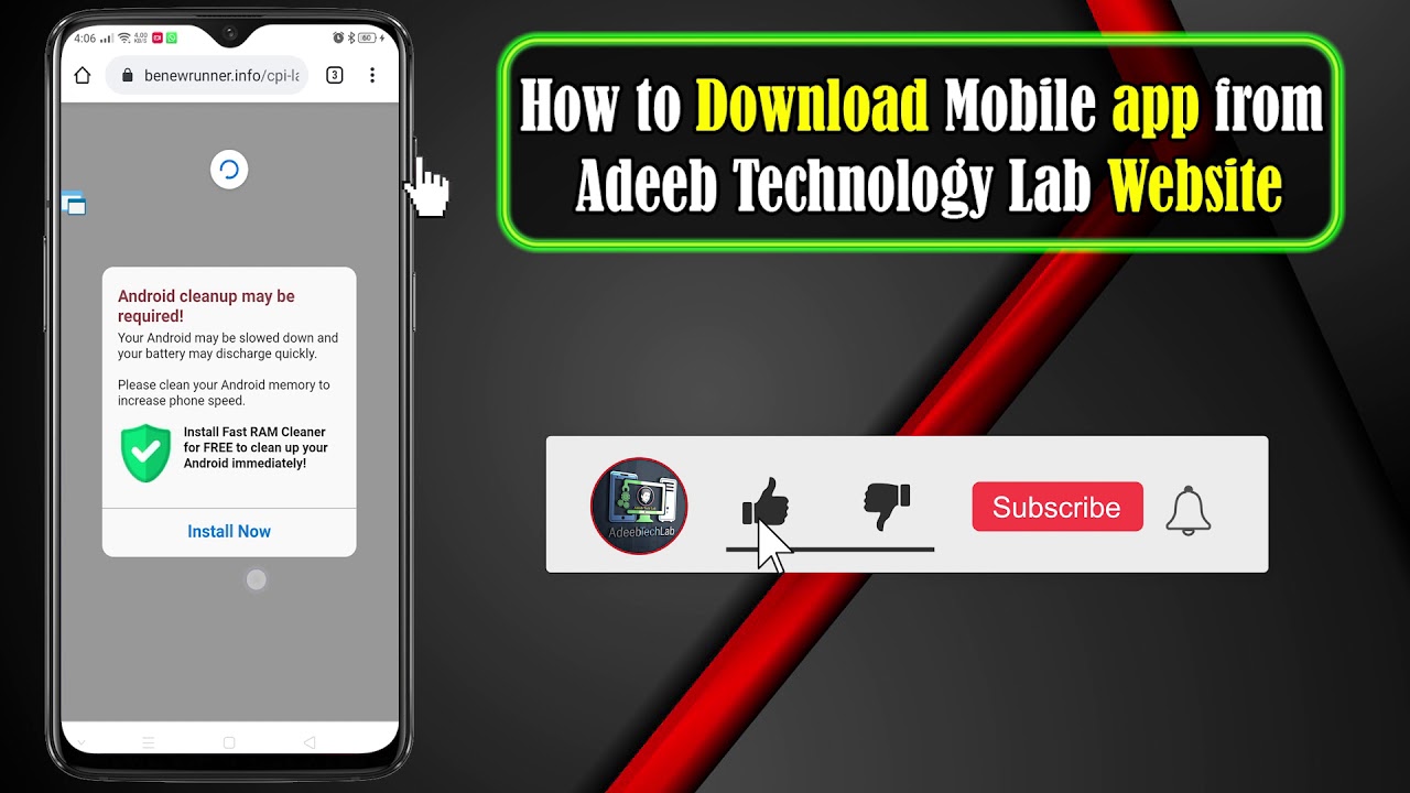 How to download mobile app from Adeeb Technology Lab - YouTube