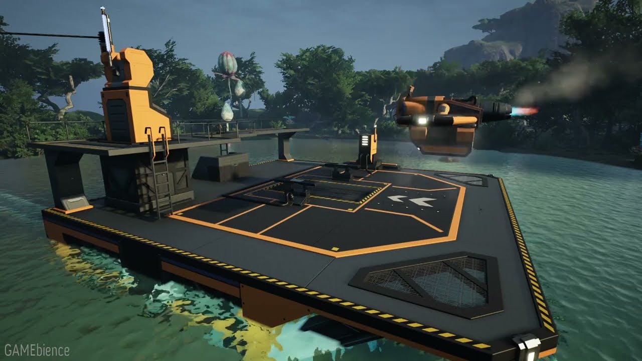 3 Hour - Satisfactory - Drone Port Ambience - YouTube