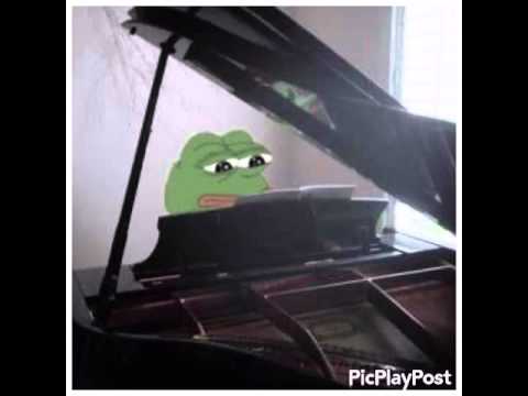 Depressed Pepe plays piano - YouTube