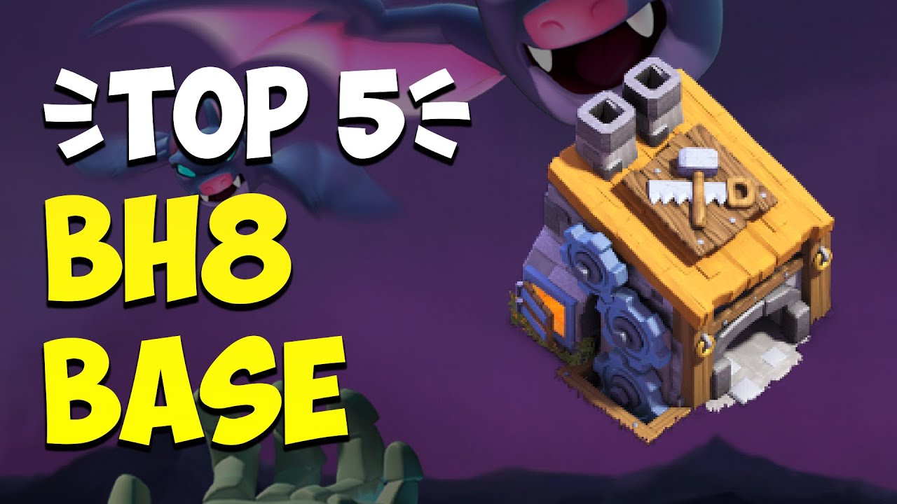 TOP 5 Bh8 base link Trophy Base Builder Hall 8 Base Link in Clash of ...