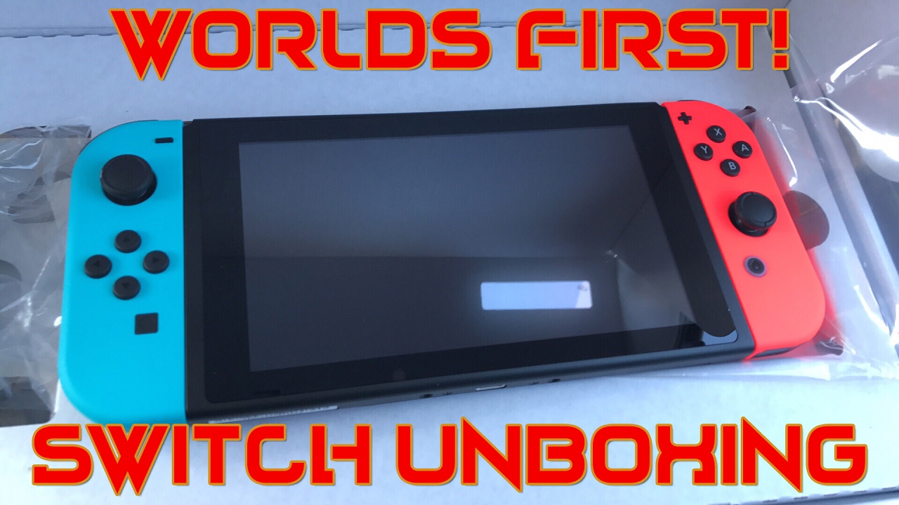 Nintendo Switch Unboxing (Worlds First!) - YouTube