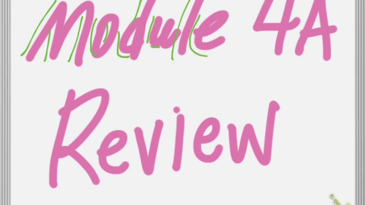 Module 4A Review Answers - YouTube