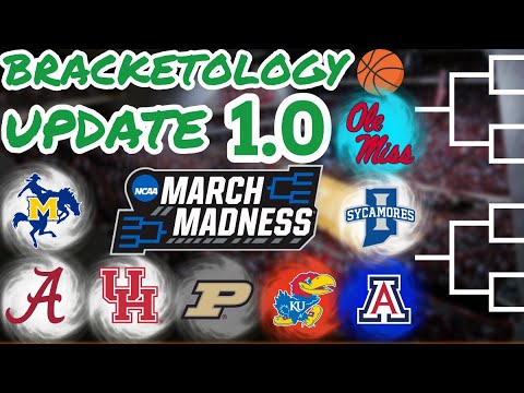 College Basketball March Madness 2024 Bracketology 1.0 - YouTube