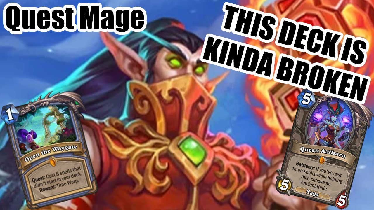 I am finally getting better at this deck | Quest Mage | TITANS | Wild ...