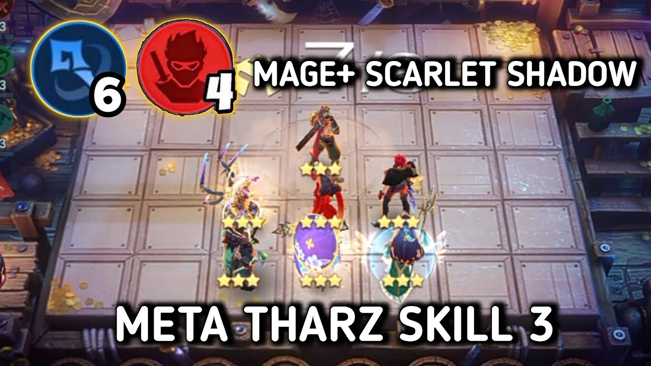 META THARZ SKILL 3 !! COMBO 6 MAGE 4 SCARLET SHADOW !! MAGIC CHEES ...