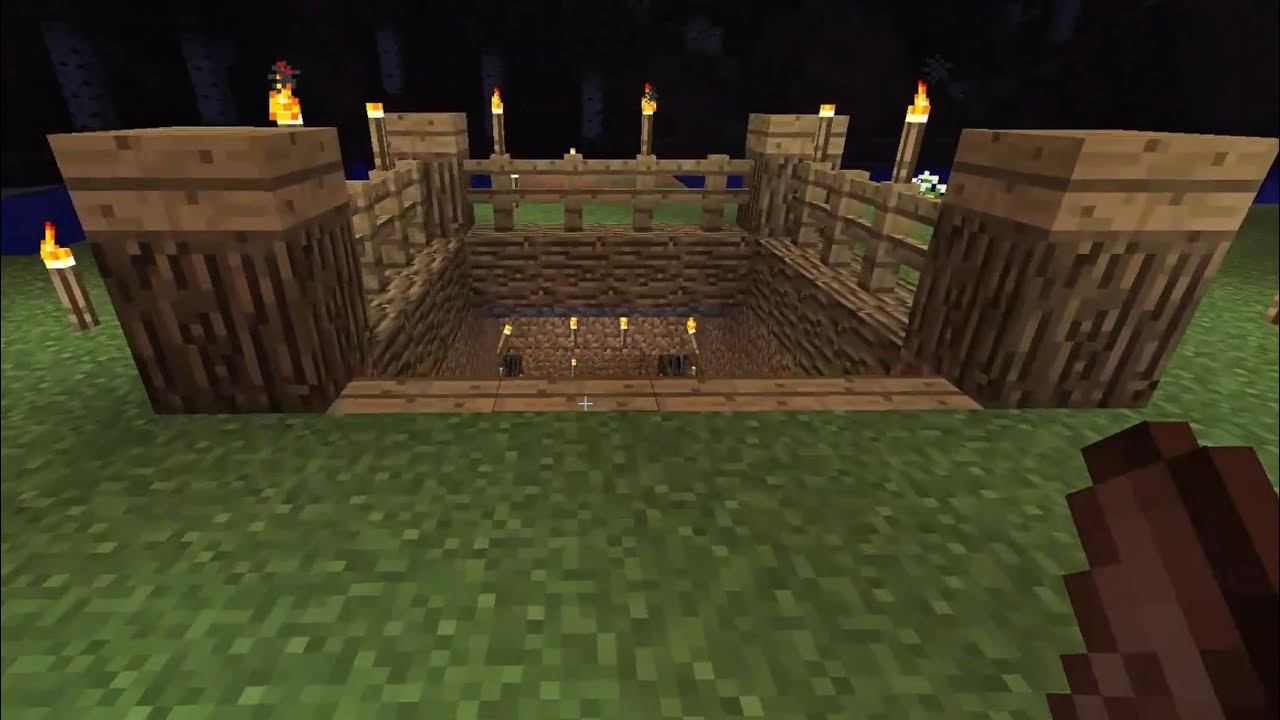 Building and decorating a underground storage room - YouTube