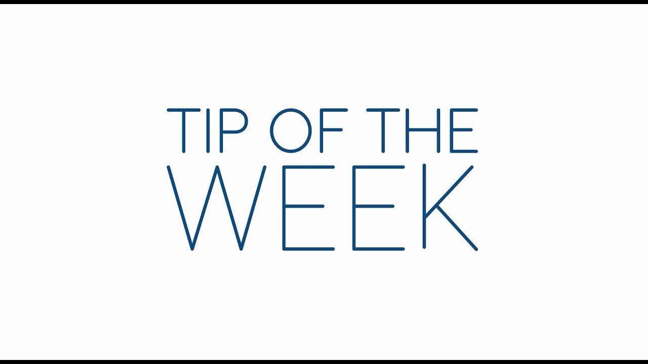 Tip of the Week - Values - YouTube