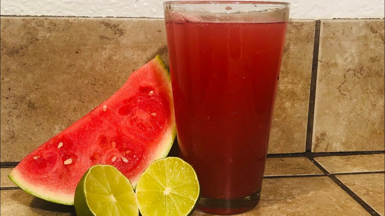 Agua fresca de Sandía y Limon - YouTube