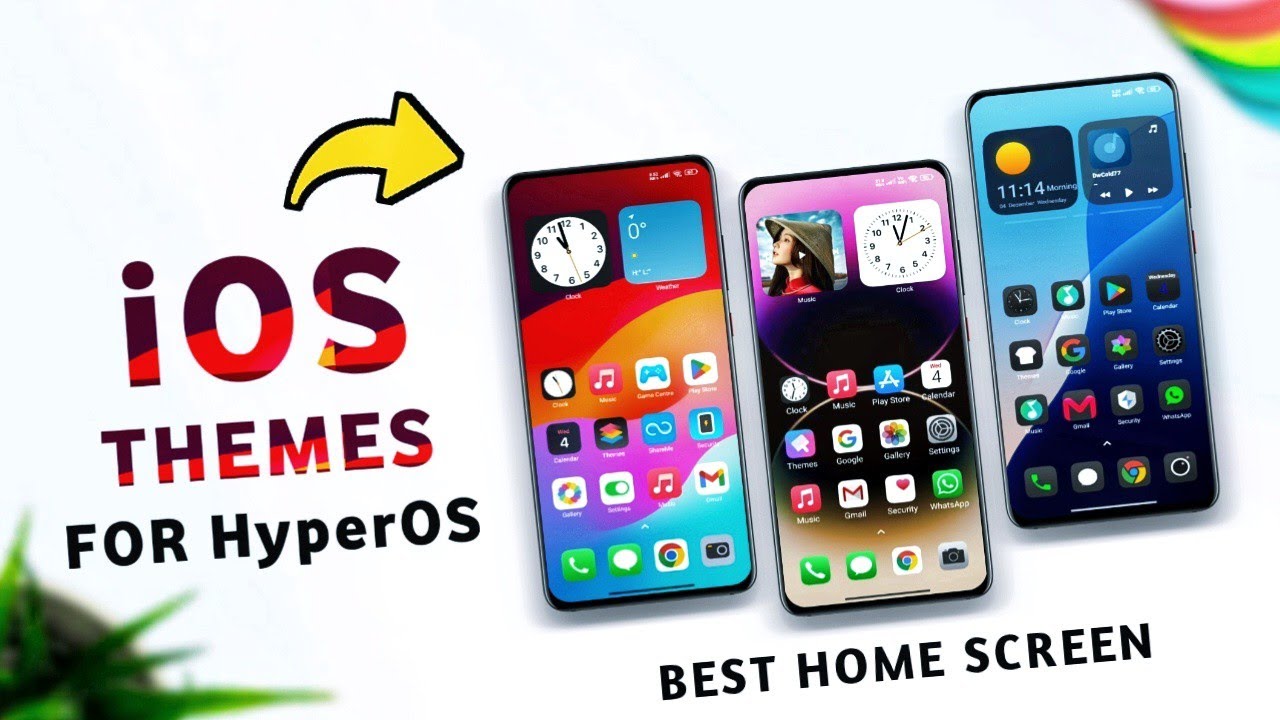 😱😱 Top 3 iOS Inspired Themes For HyperOS | iOS Themes | Best Hyperos ...