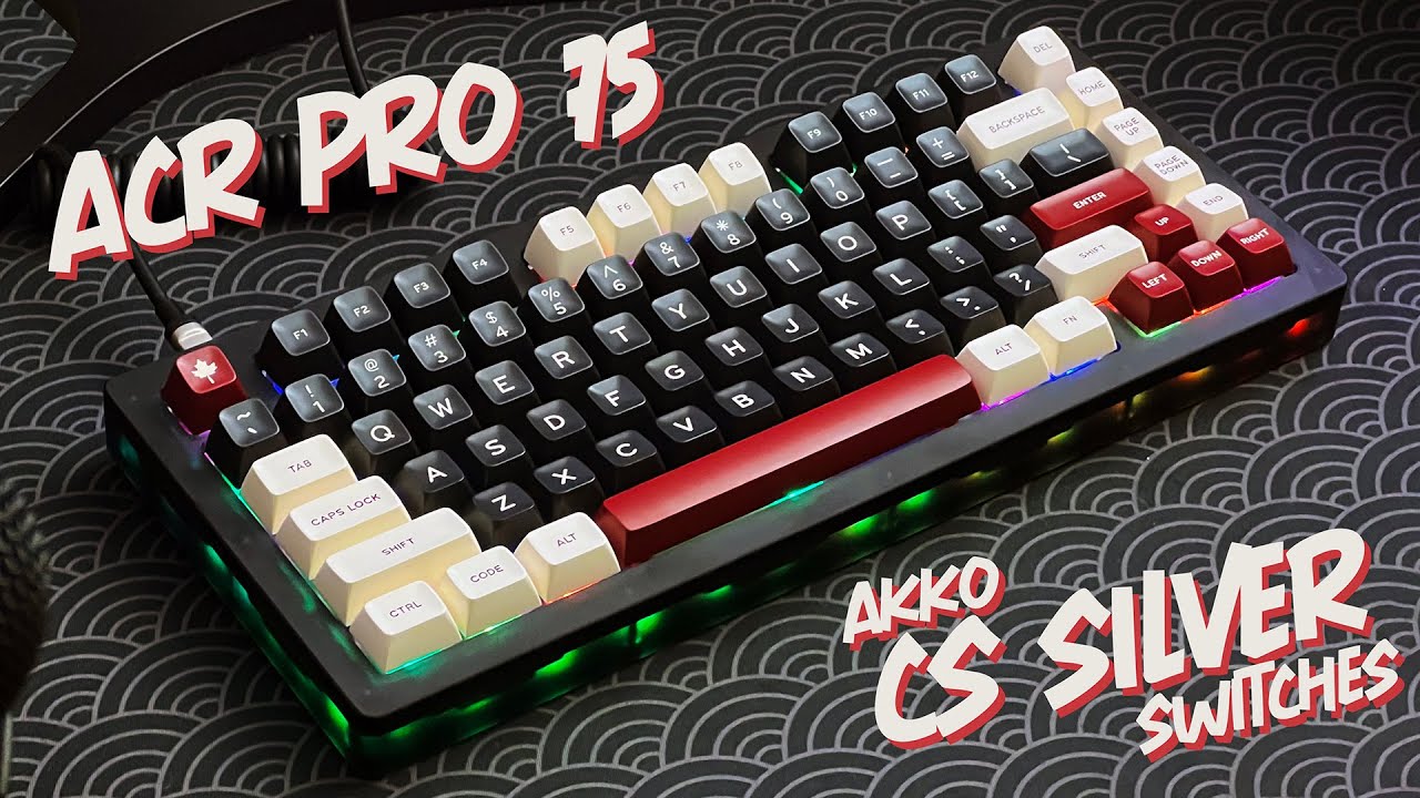 ACR PRO 75 + CS SILVER | GASKET KEYBOARD PALING BEST. - YouTube