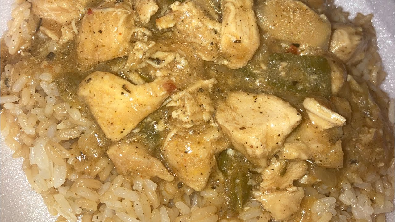 CHICKEN & GRAVY OVER RICE - YouTube